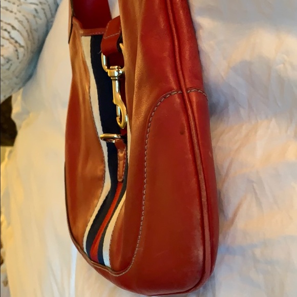 Gucci | Bags | Gucci Red Leather Hobo Bag | Poshmark